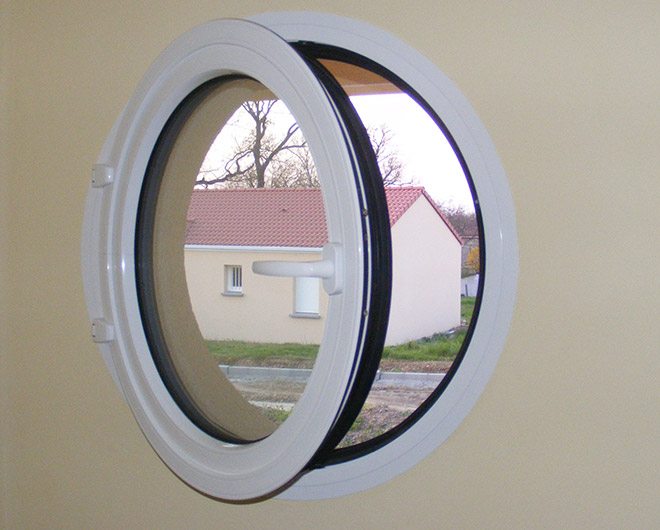 Œil de bœuf - Châssis ouvrant à la française aluminium : Tellier